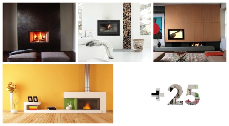 +20 ideas de chimeneas minimalistas para tu sala - CHIMENEAS CASA