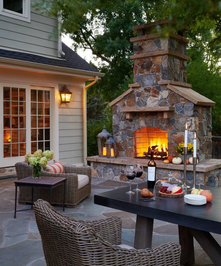 +10 casas con chimenea exterior - CHIMENEAS CASA