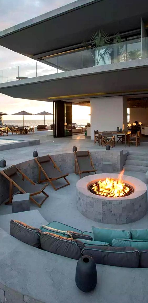 Fogateros Exteriores para Casas Modernas: Elegancia y Calidez en Tu ...
