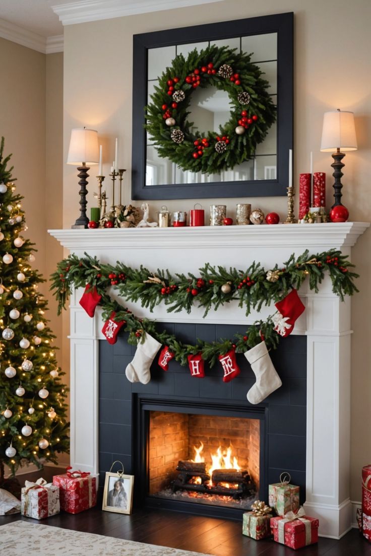 Ideas Para Decorar Chimeneas En Navidad